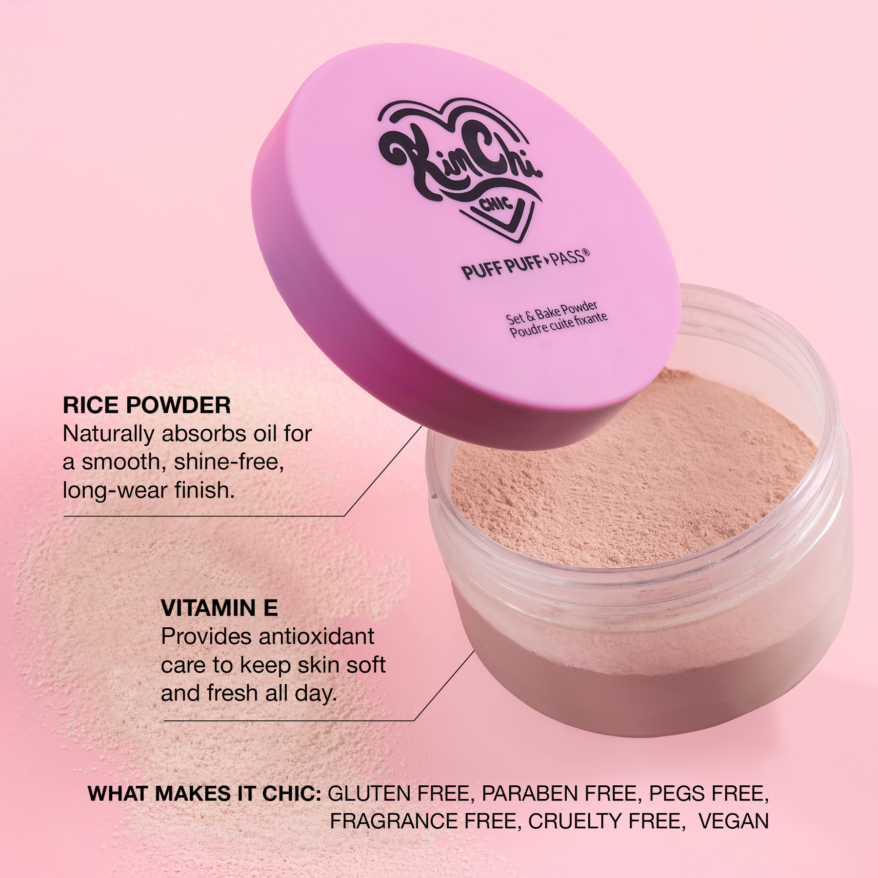 PUFF PUFF PASS SET & BAKE POWDER - 03 Translucent