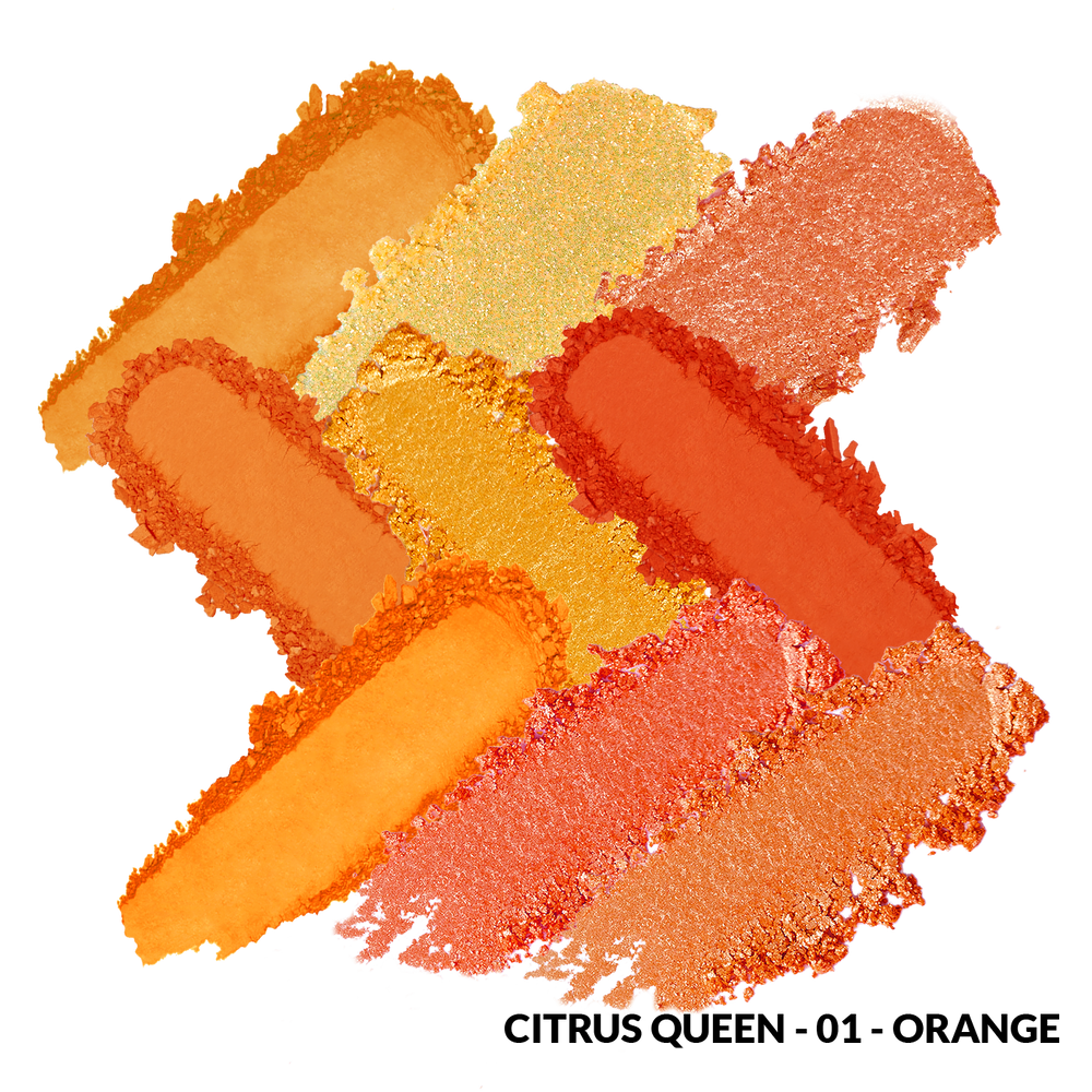 CITRUS QUEEN Limited Edition Makeup Palette- 01 ORANGE